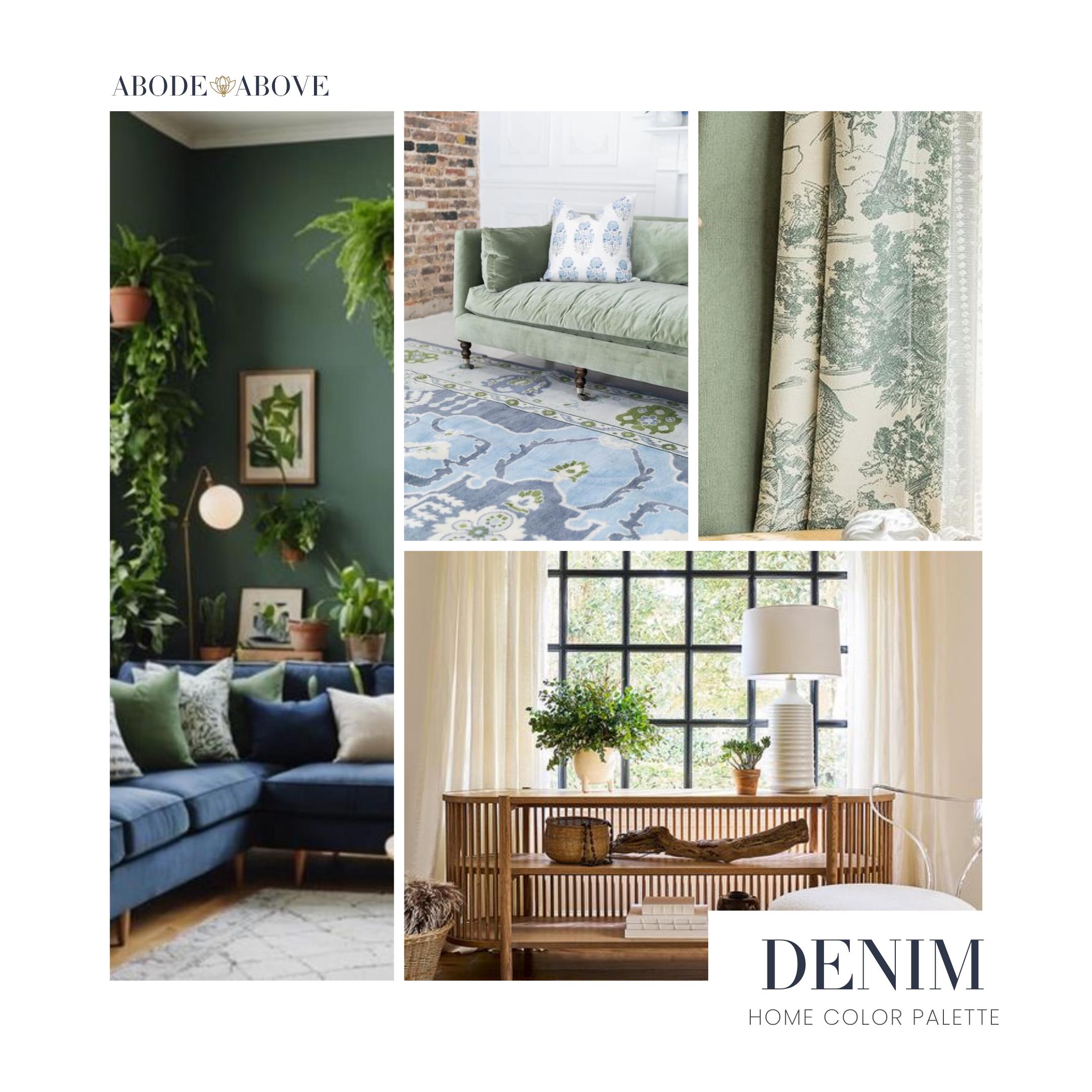 Denim Home Color Palette | Sherwin-williams Coastal Farmhouse Color ...