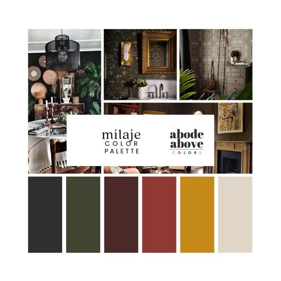 Gold Red Green Color Scheme