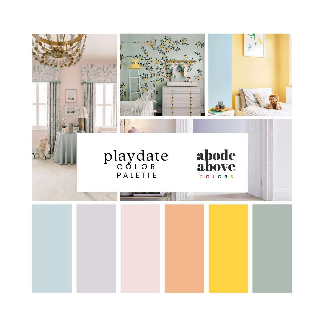 Playdate Home Color Palette Sherwin Williams 2024 Whole House Color ...