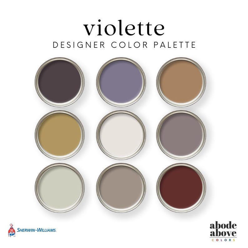 Violette - Home Color Palette | Sherwin Williams 2025 Whole House Color ...