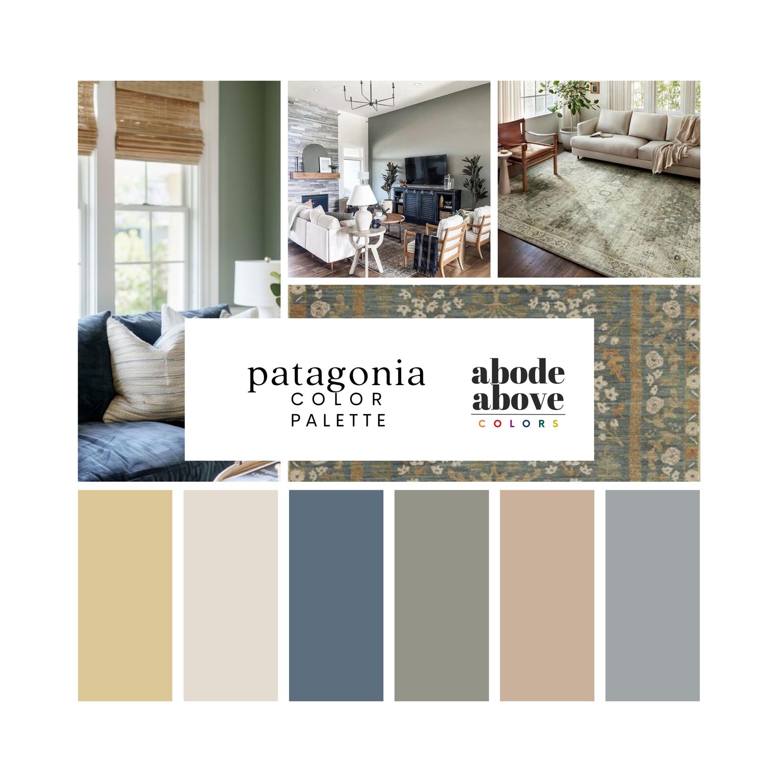 Patagonia - Home Color Palette | Sherwin Williams Whole House Color ...