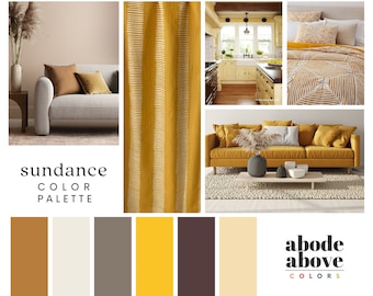 Catwalk Interior Design Color Palette With Hex Codes for - Etsy