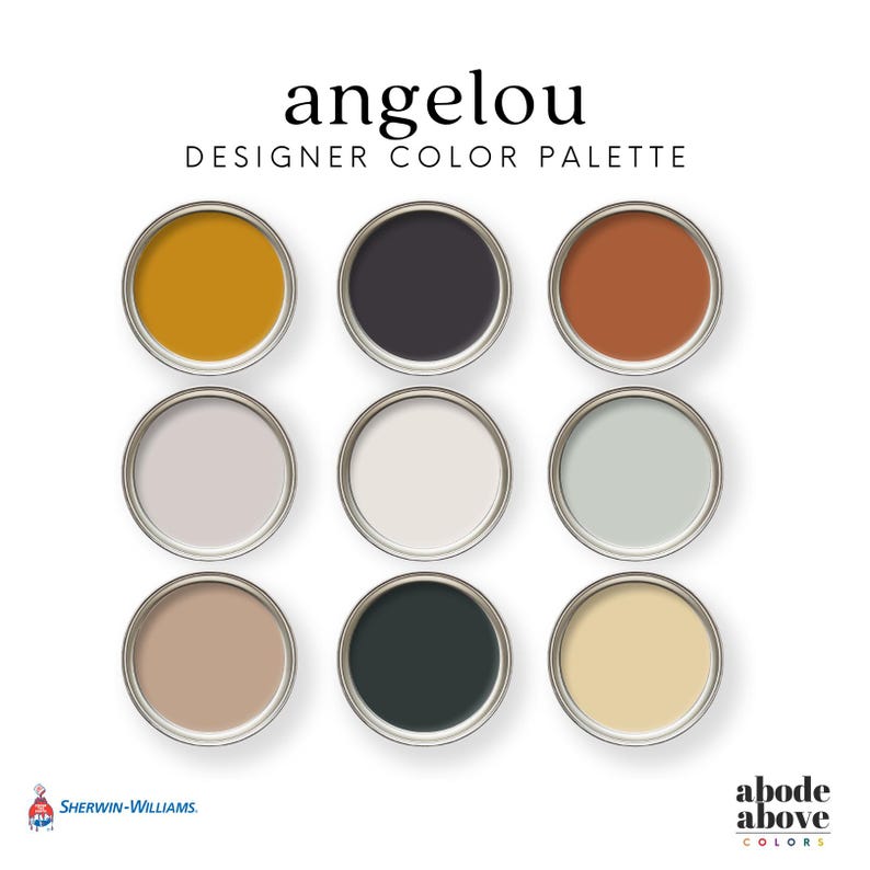 Angelou - Home Color Palette | Sherwin Williams Whole House Color ...