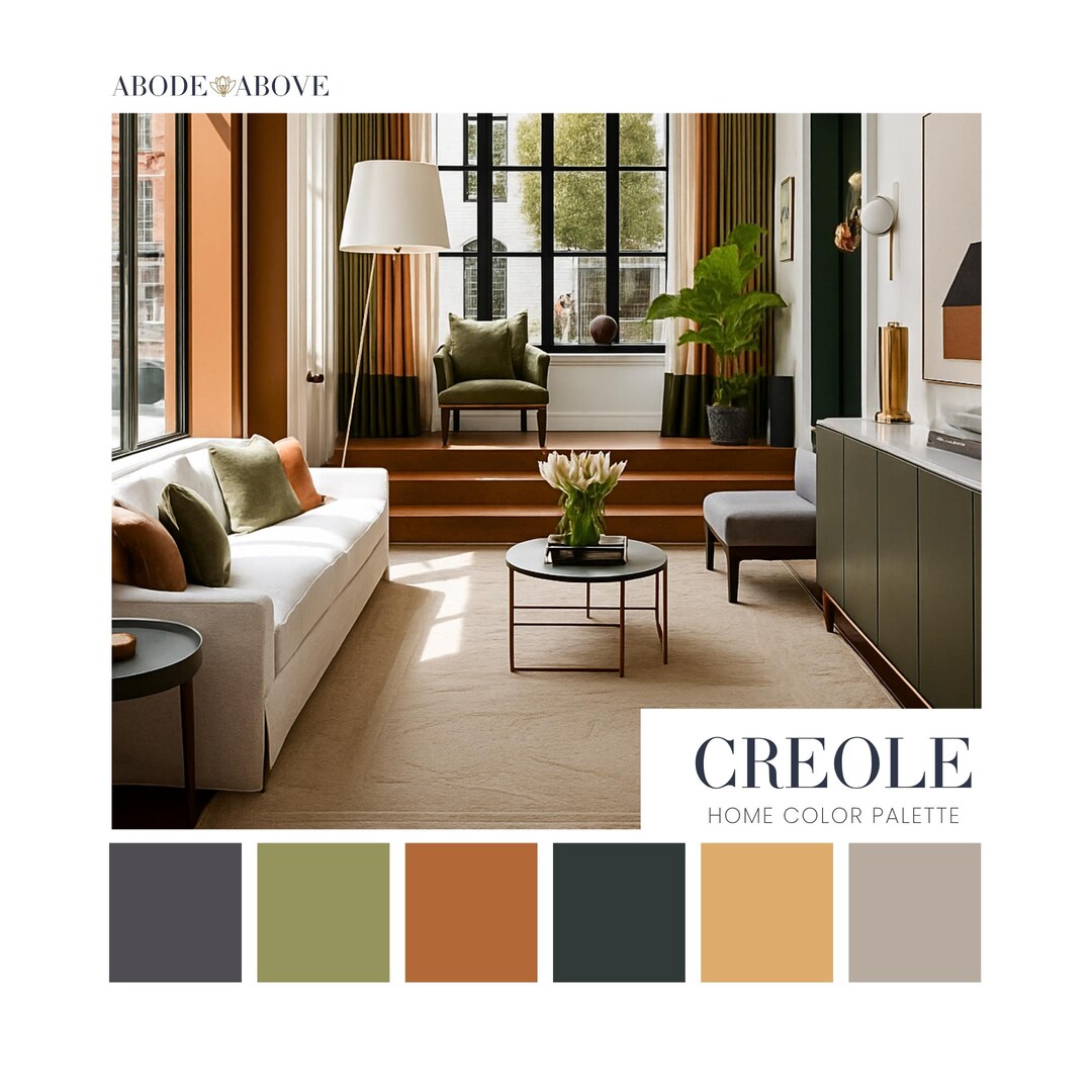 Creole Sherwin Williams Whole House Color Palette, Eclectic Paint Color ...