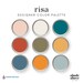 Risa Interior Design Color Palette With Hex Codes for Procreate Orange ...