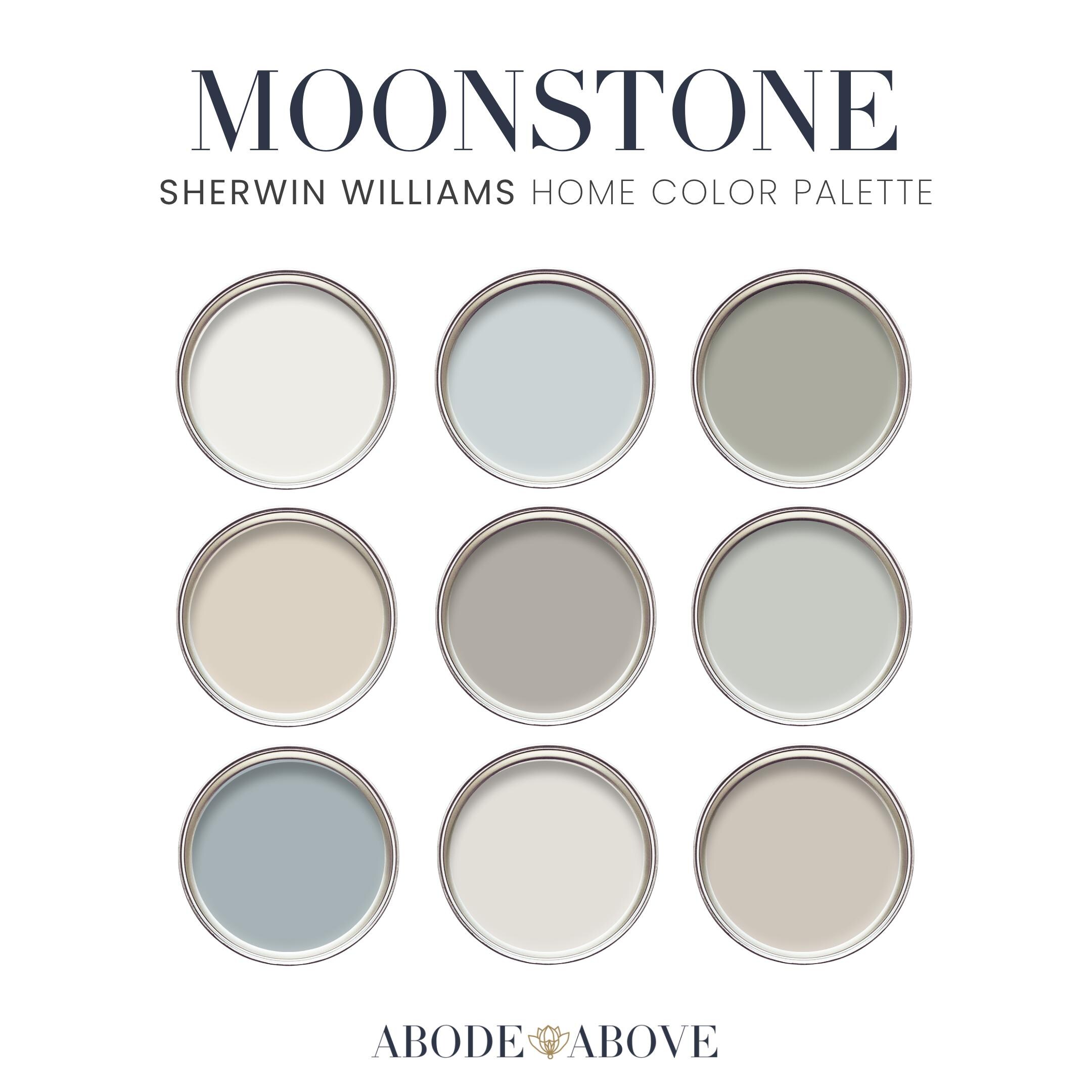 Moonstone Home Color Palette | Coastal Interior Paint Colors (PDF) - Etsy