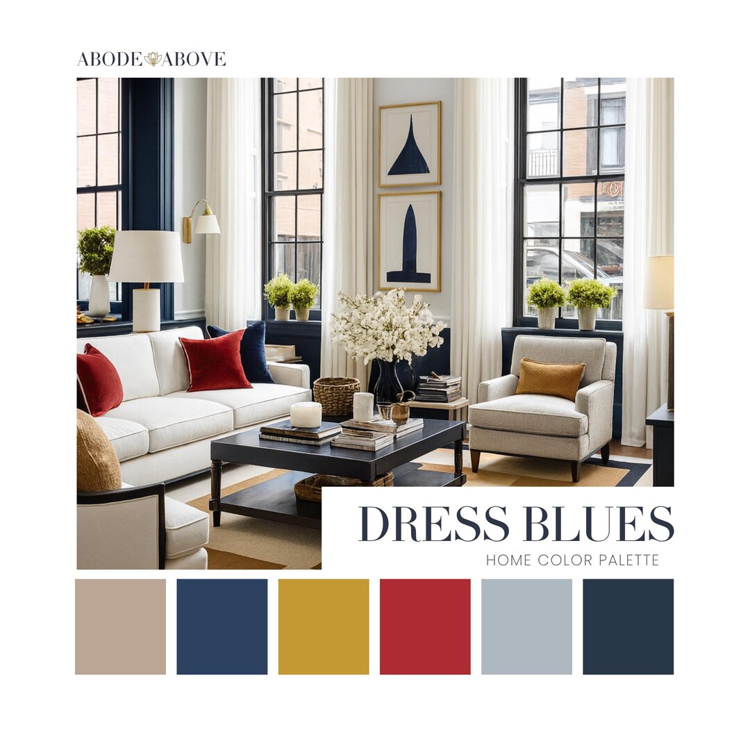 Dress Blues Sherwin Williams Traditional Nautical Color Palette | Navy ...