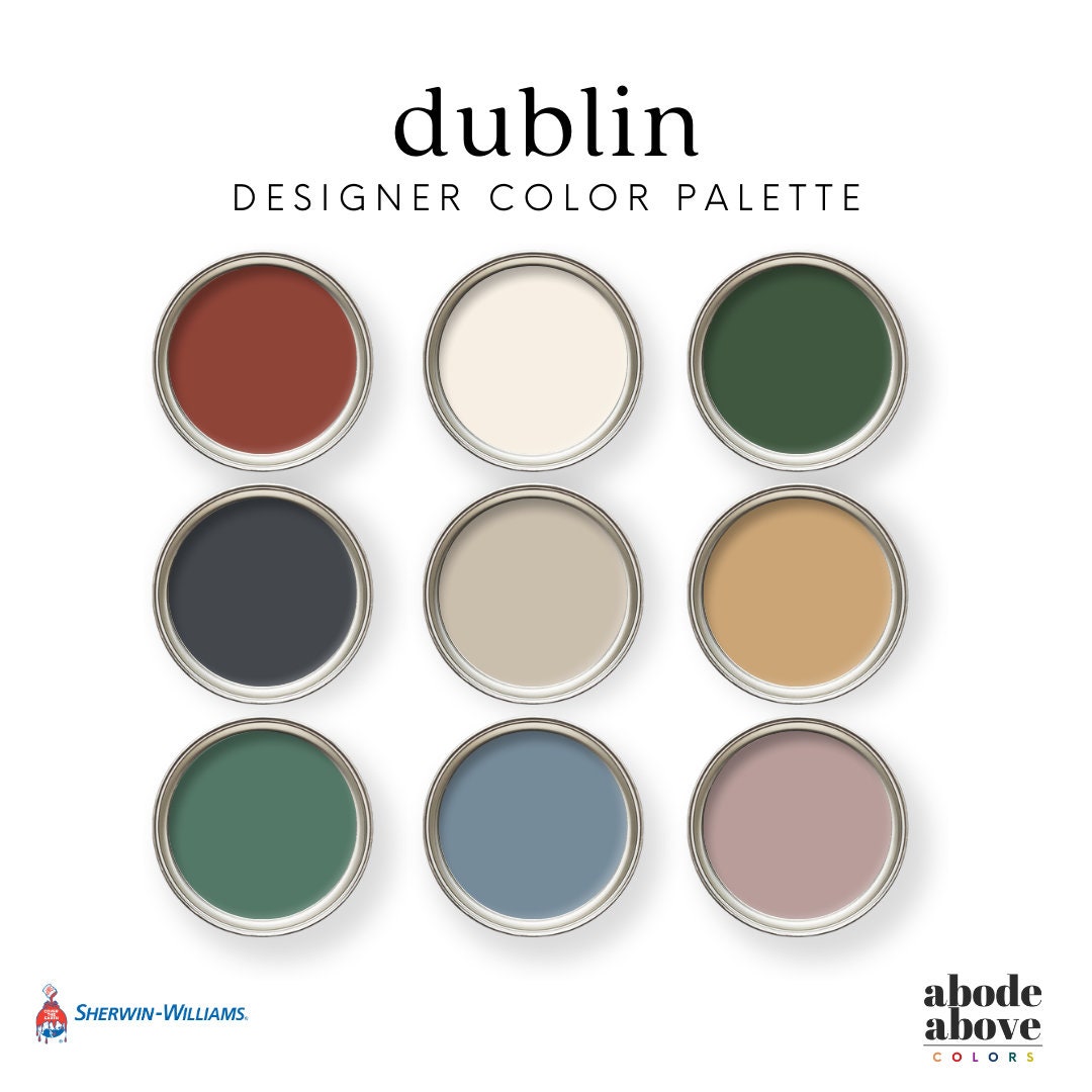 Dublin - Home Color Palette | Sherwin Williams Whole House Color Scheme ...