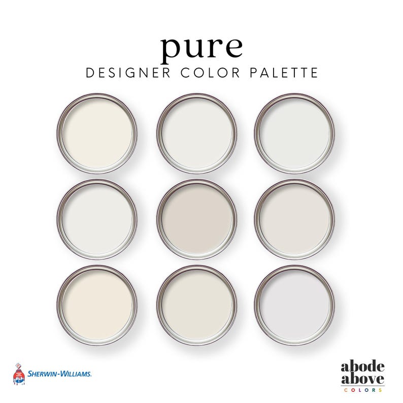 Pure - Home Color Palette | Sherwin Williams 2025 Whole House Color ...