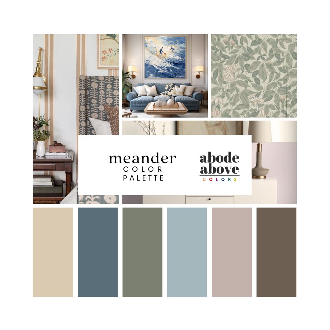 Meander - Home Color Palette | Sherwin Williams Whole House Color ...