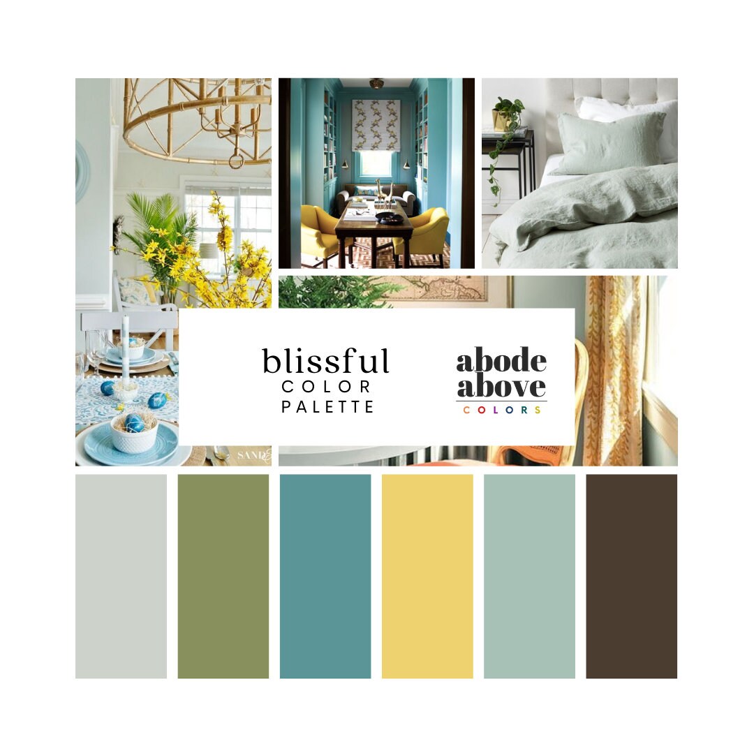 Blue And Yellow Paint Schemes Valencia Home Color Palette | Sherwin