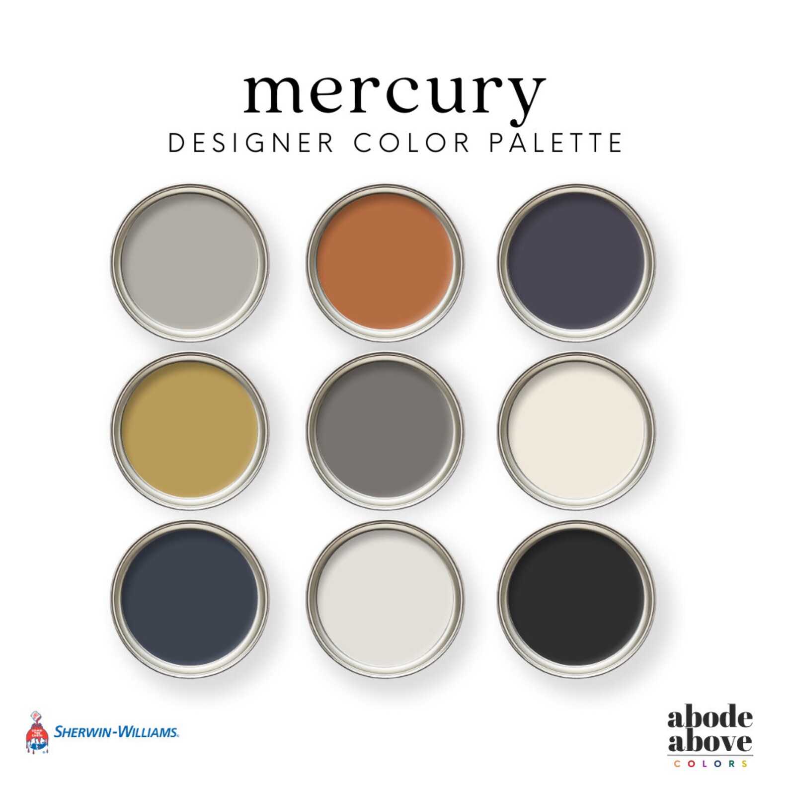 Mercury - Home Color Palette | Sherwin Williams Whole House Color ...