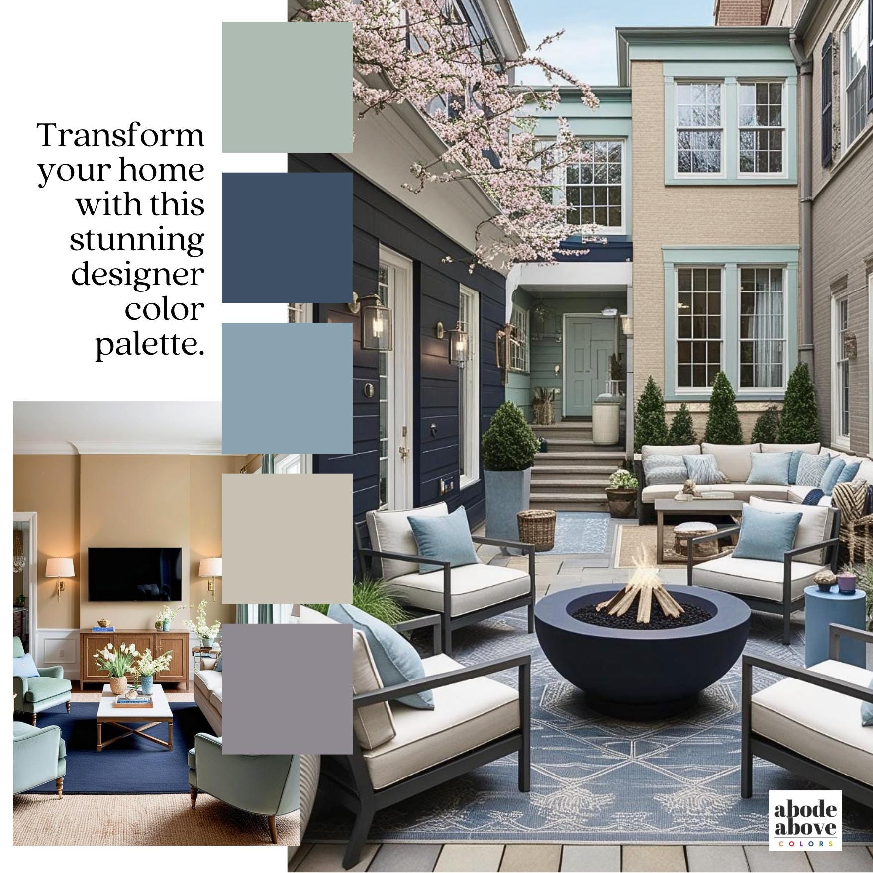 Denim - Home Color Palette | Sherwin Williams 2025 Whole House Color ...