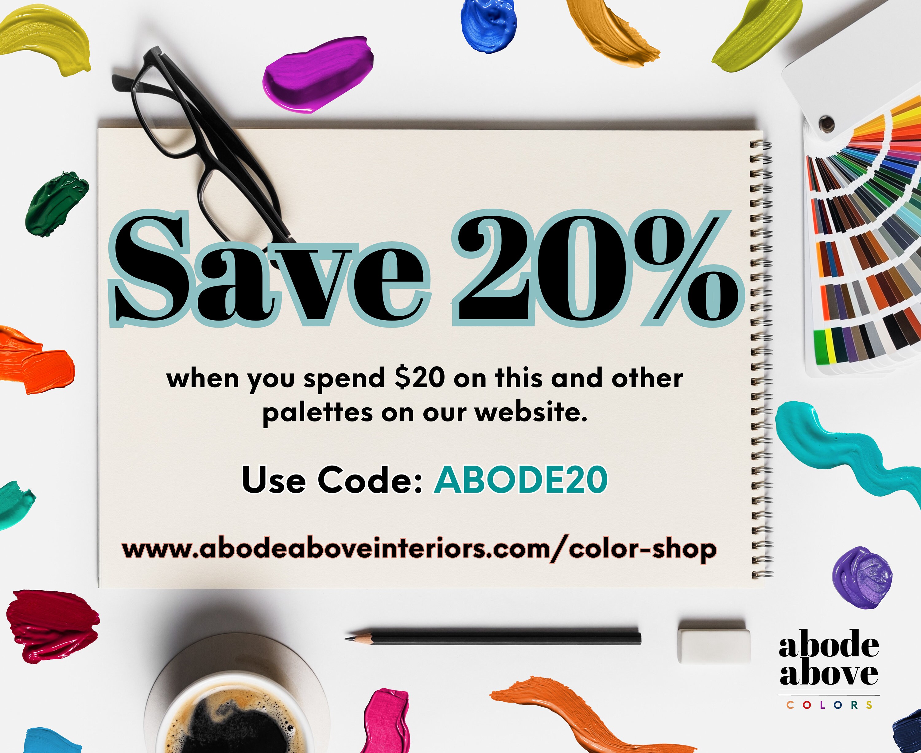 Risa Interior Design Color Palette With Hex Codes for Procreate Orange ...