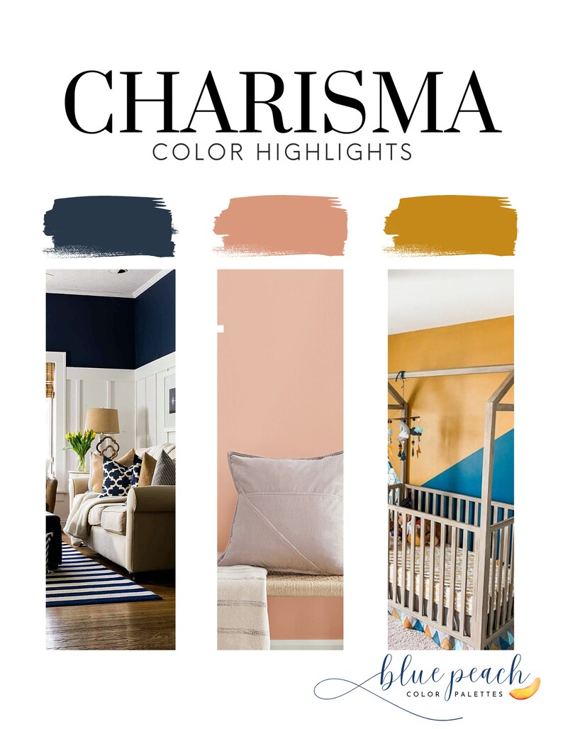Charisma Interior Design Color Palette With Hex Codes for - Etsy