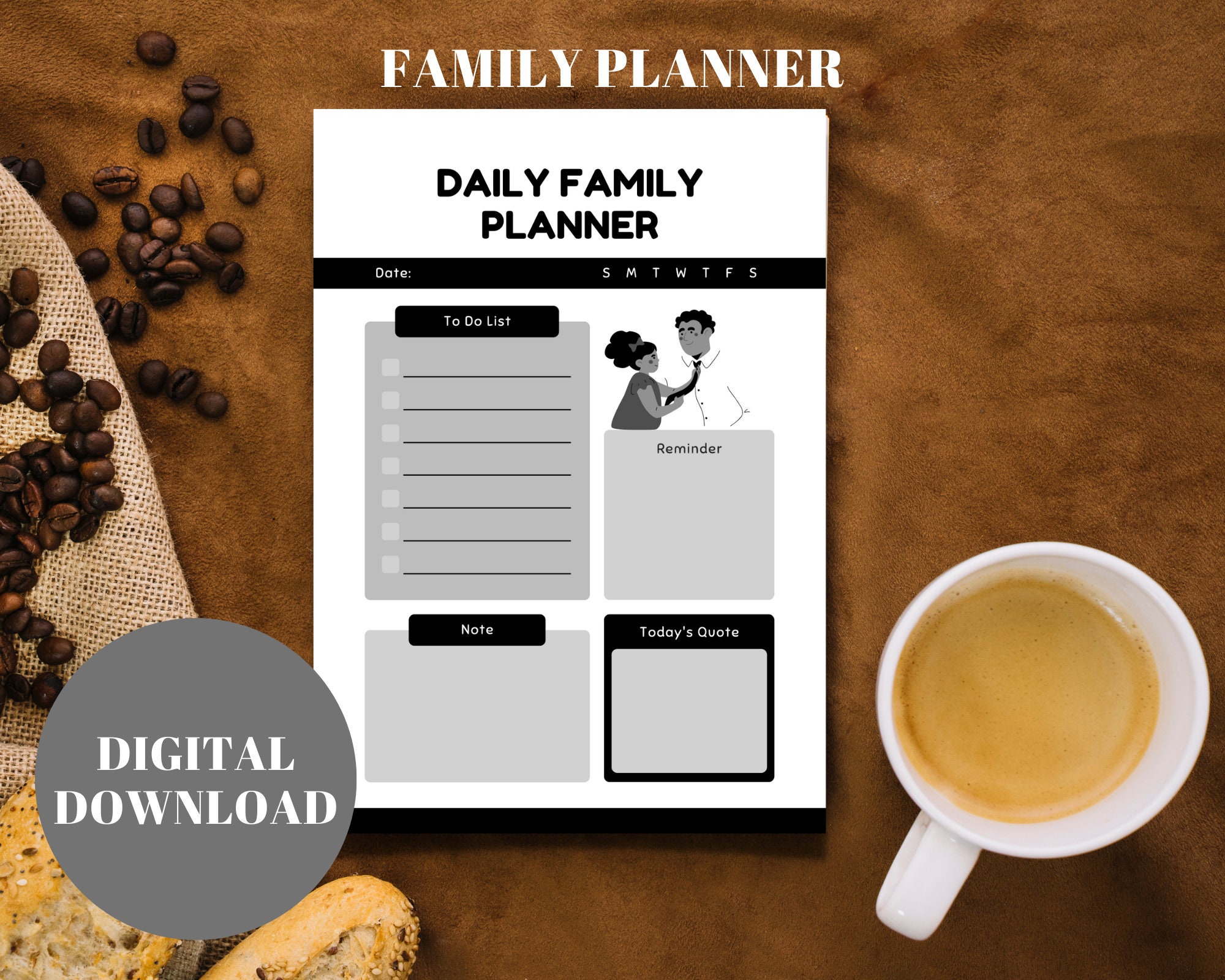 Family Planner,printable Daily Family Planner,weekly Family Planner ...