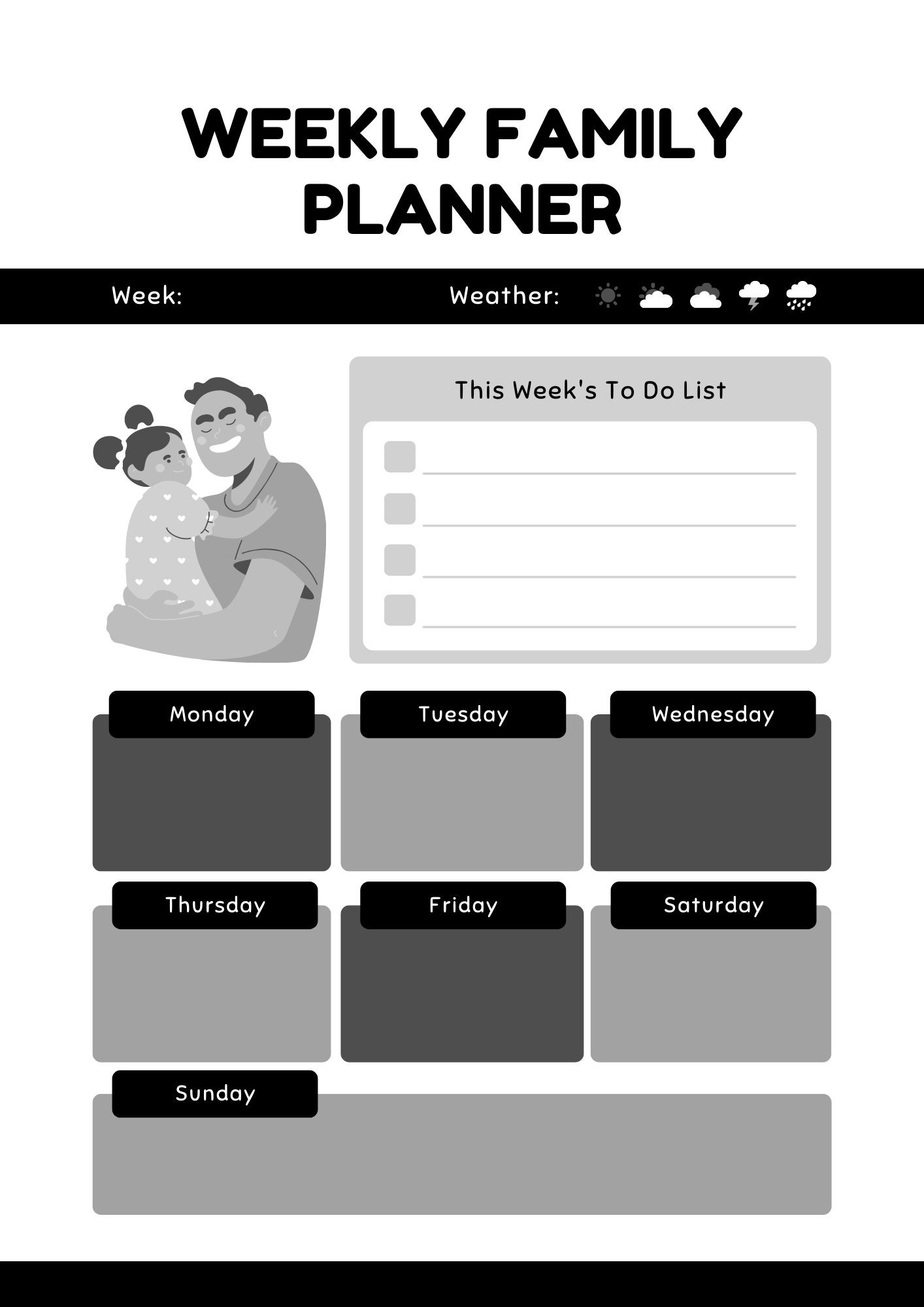 Family Planner,printable Daily Family Planner,weekly Family Planner ...