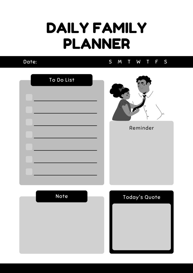 Family Planner,printable Daily Family Planner,weekly Family Planner ...