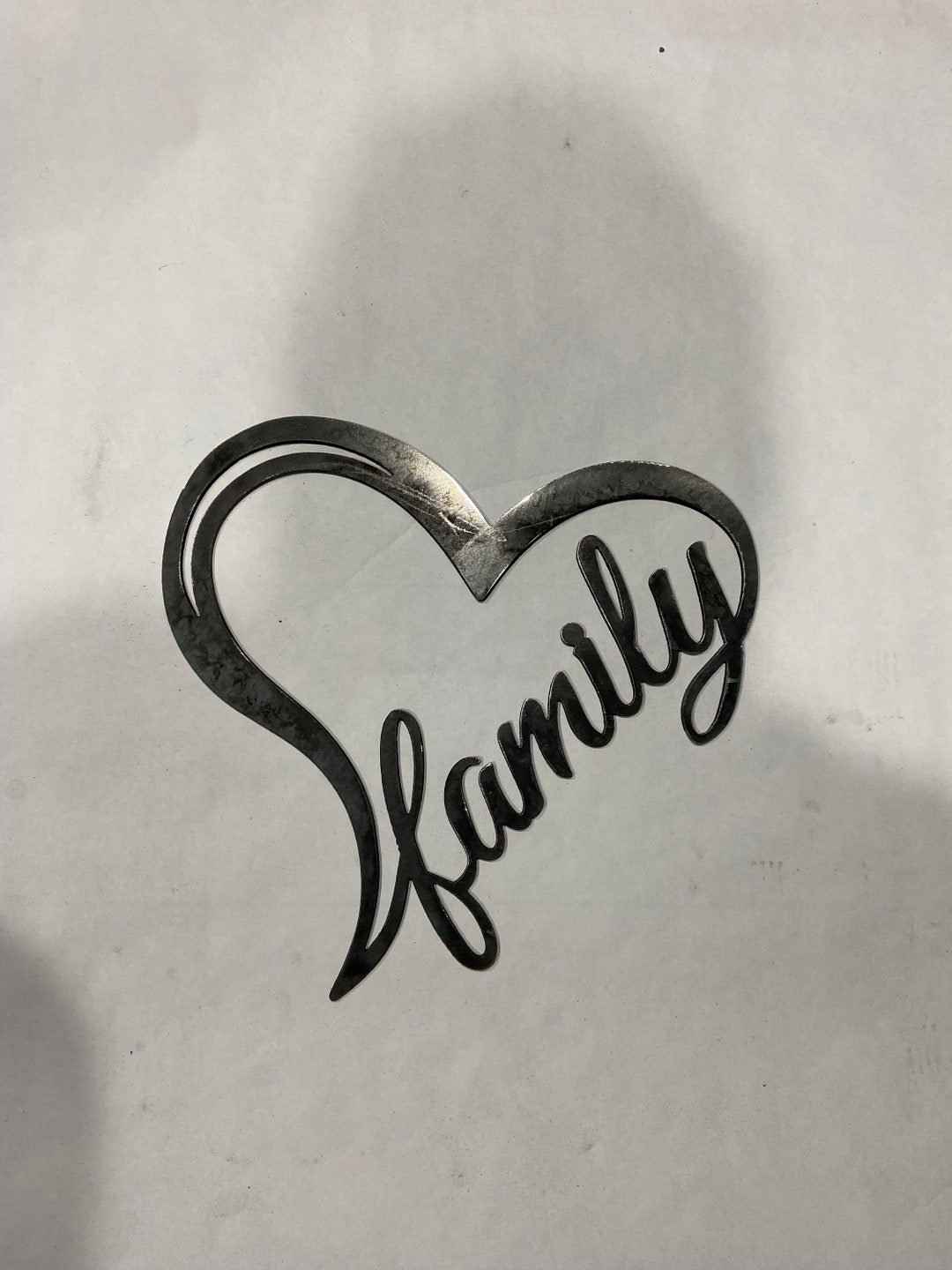 Heart Family CNC Cut Out of Steel - Etsy