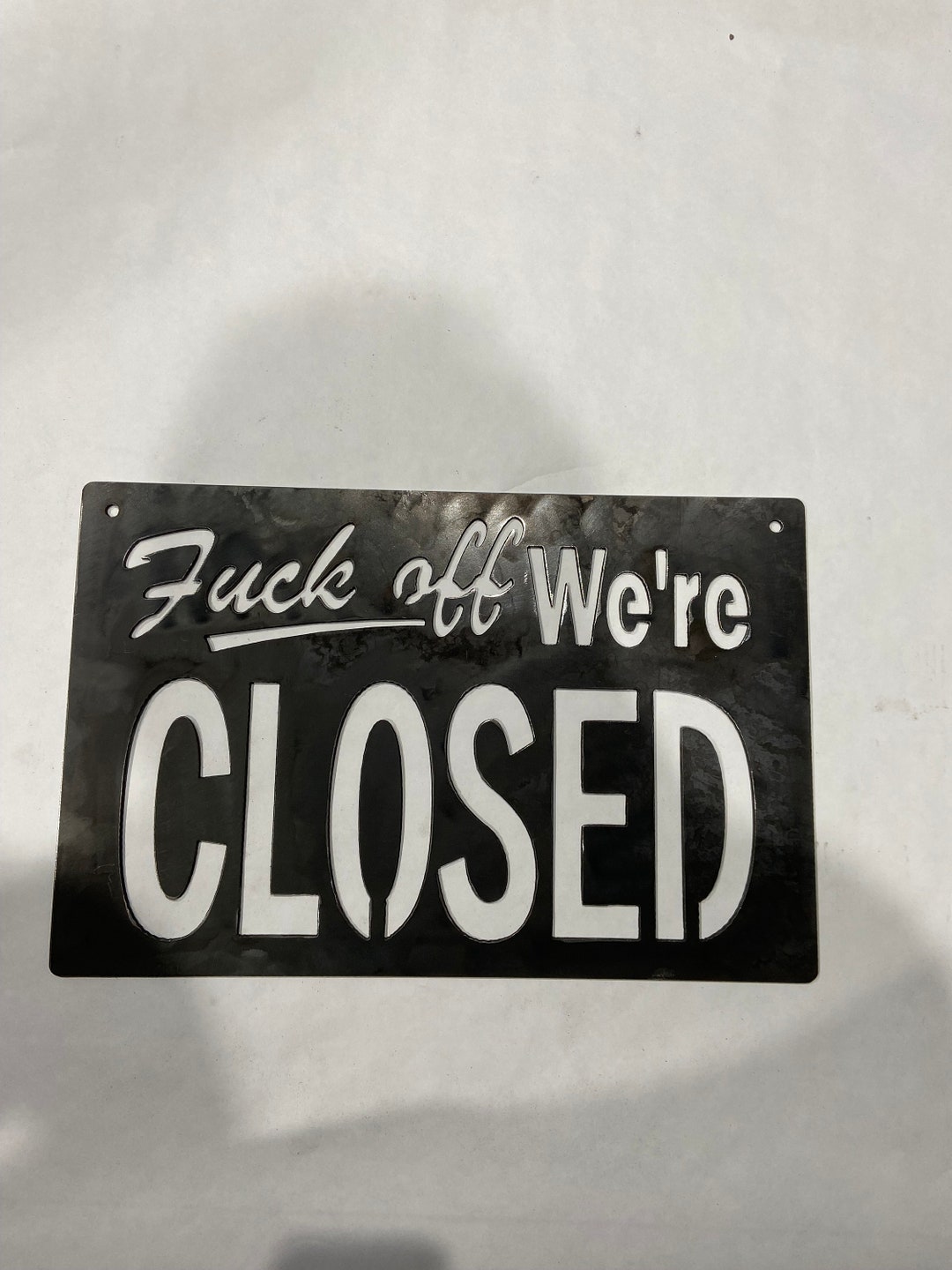 Funny We're Closed Metal Sign - Etsy