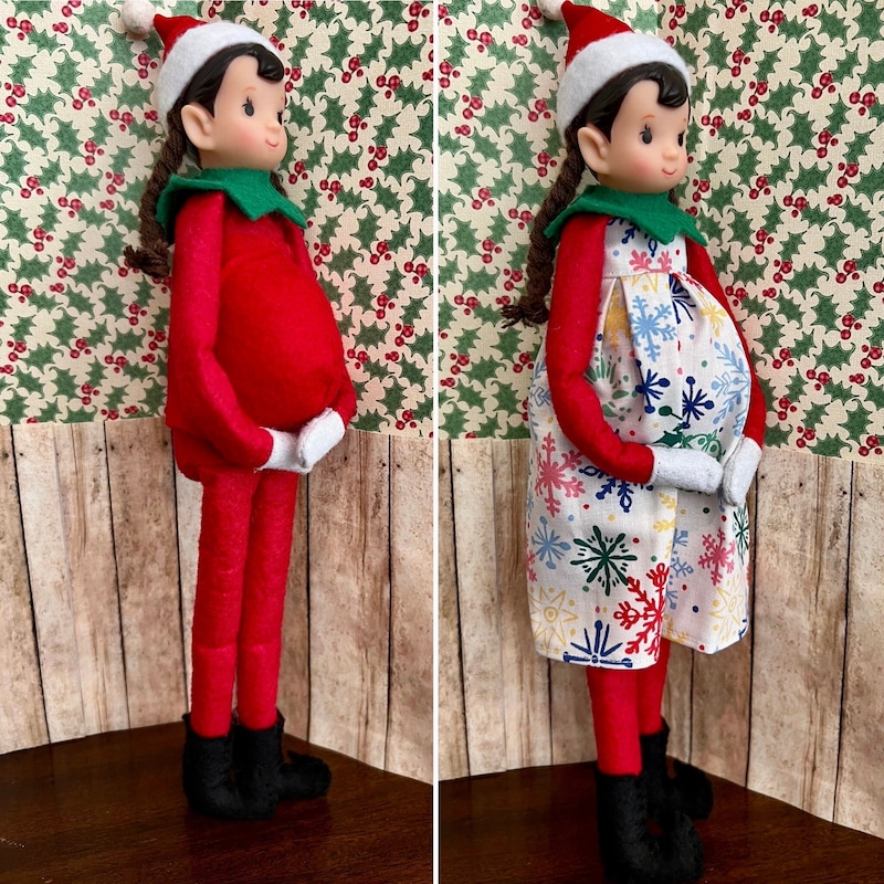 Pregnant Elf on Shelf - Etsy
