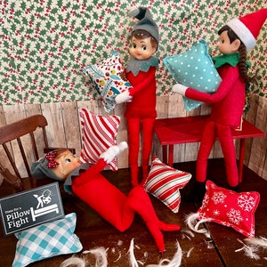 Time for a Pillow Fight Christmas Elf Props Build Your Scene - Etsy
