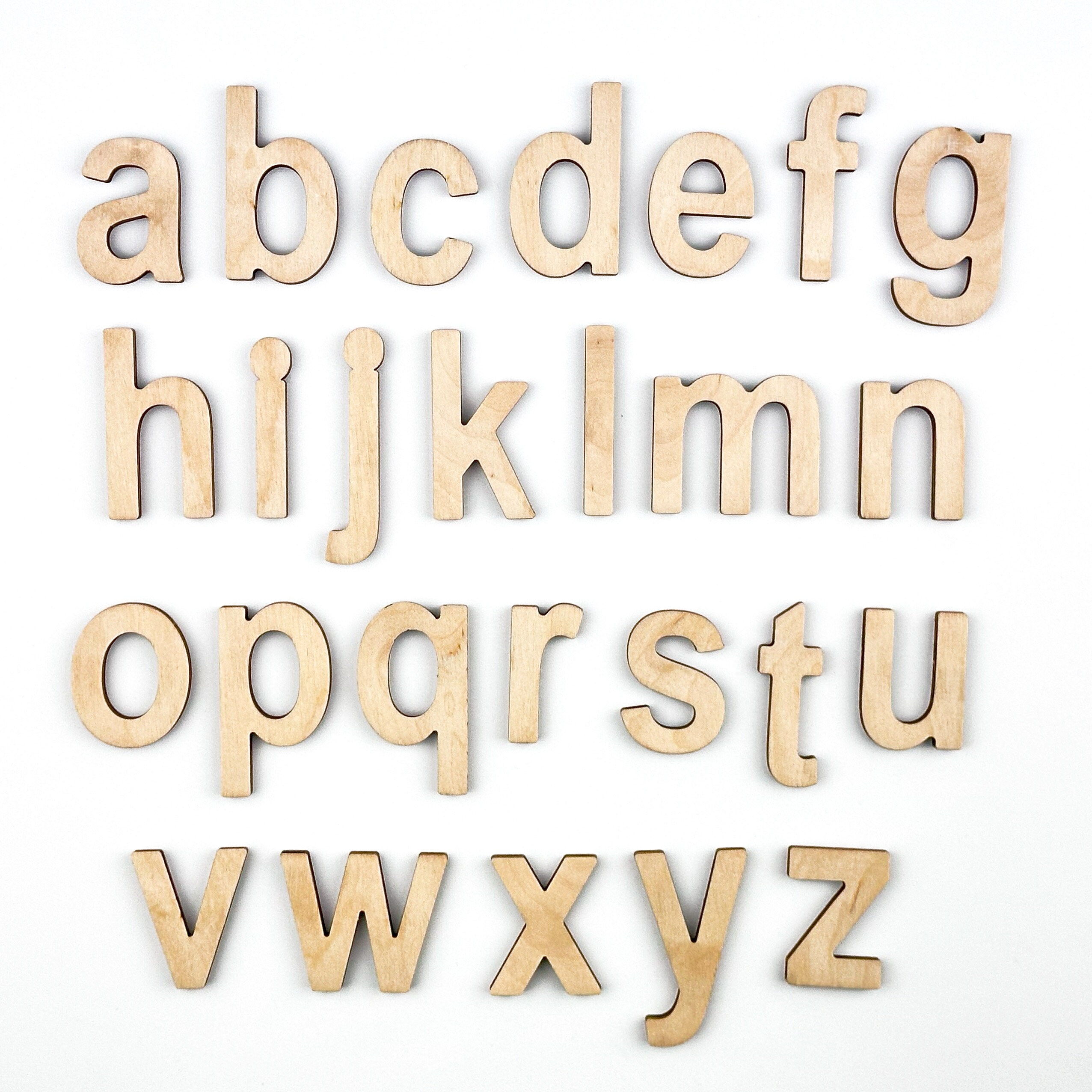 Wooden Alphabet Set Montessori Preschool Homeschool Spelling - Etsy