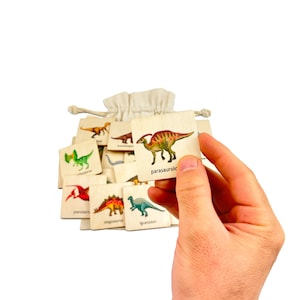 Wooden Dinosaurs Matching Cards | 1 2 3 4 Year Old Montessori Materials ...