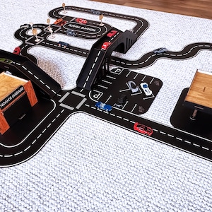 Personalizable Wooden Car Track: Road Track for Hotwheels, Toddler Gift ...
