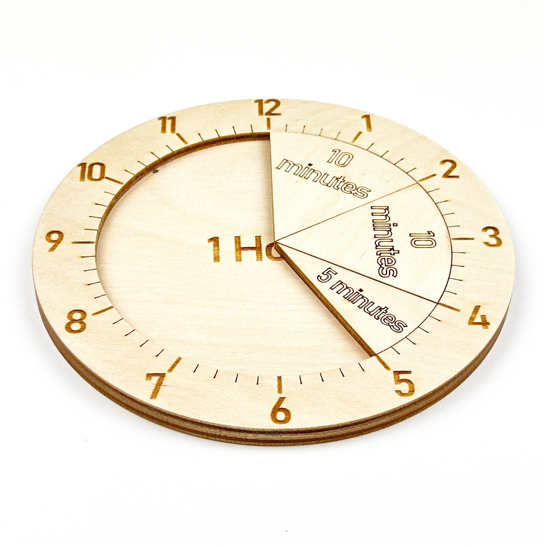 Wooden Time Fraction Learning Kit Time Fraction Learning Set - Etsy