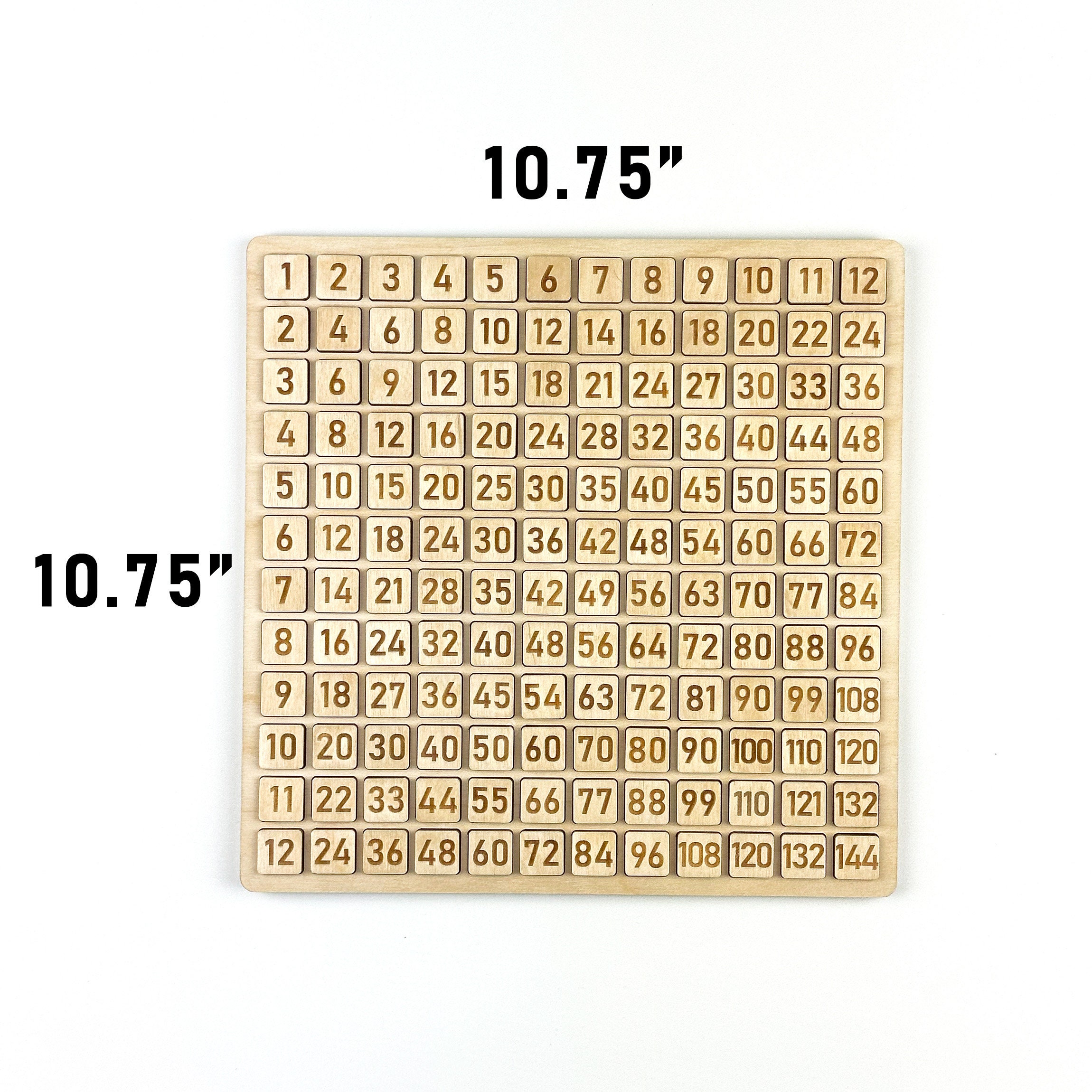 Multiplication Table Wooden Montessori Math Set Math - Etsy