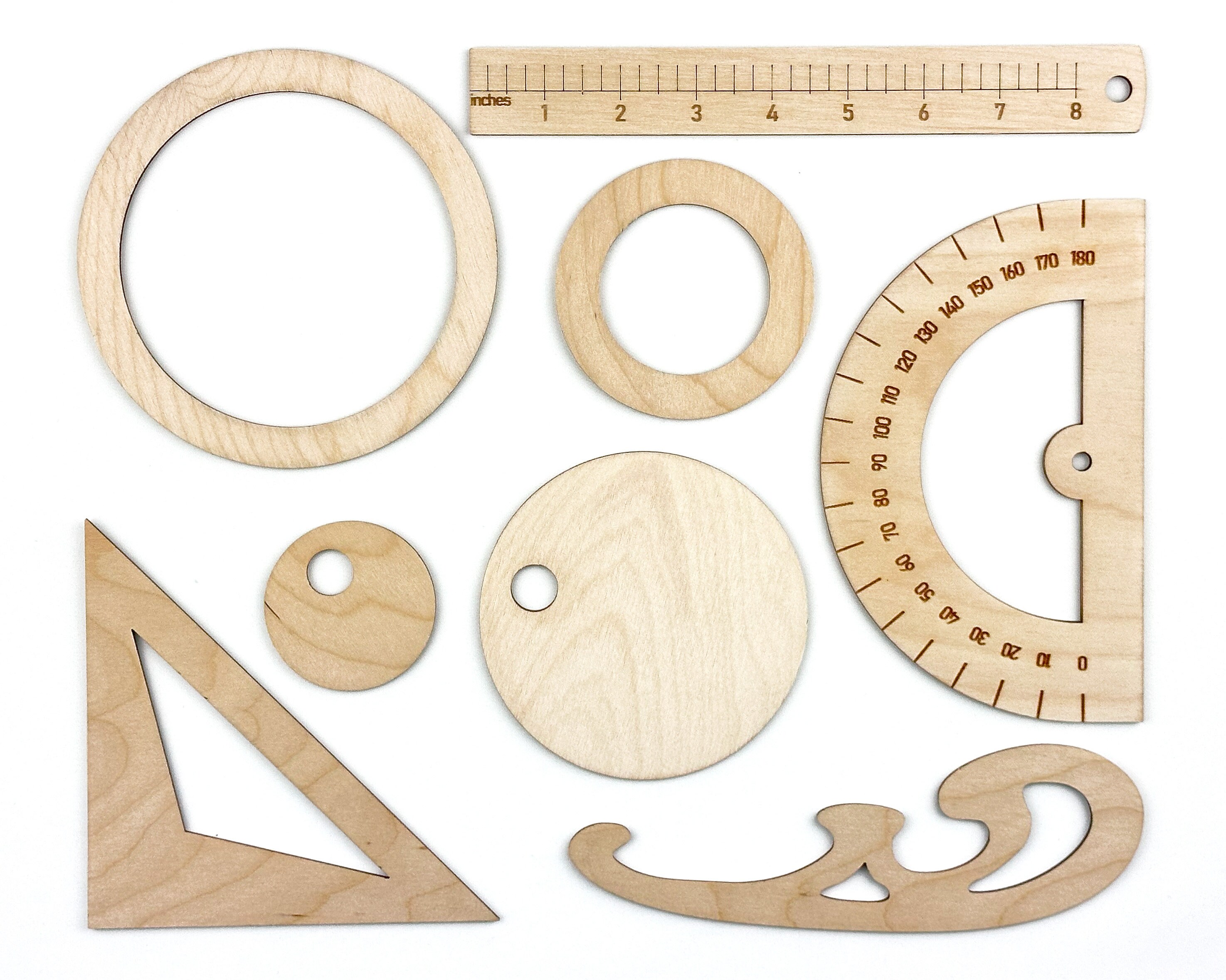 Wooden Drafting Kit for Kids - Montessori Inspired Educational Toy ...