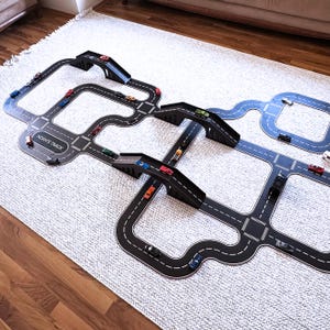 Personalizable Wooden Car Track: Road Track for Hotwheels, Toddler Gift ...