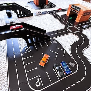 Traffic Sign Set and Parking Lot, 11 Wooden Sign for Road Wooden ...