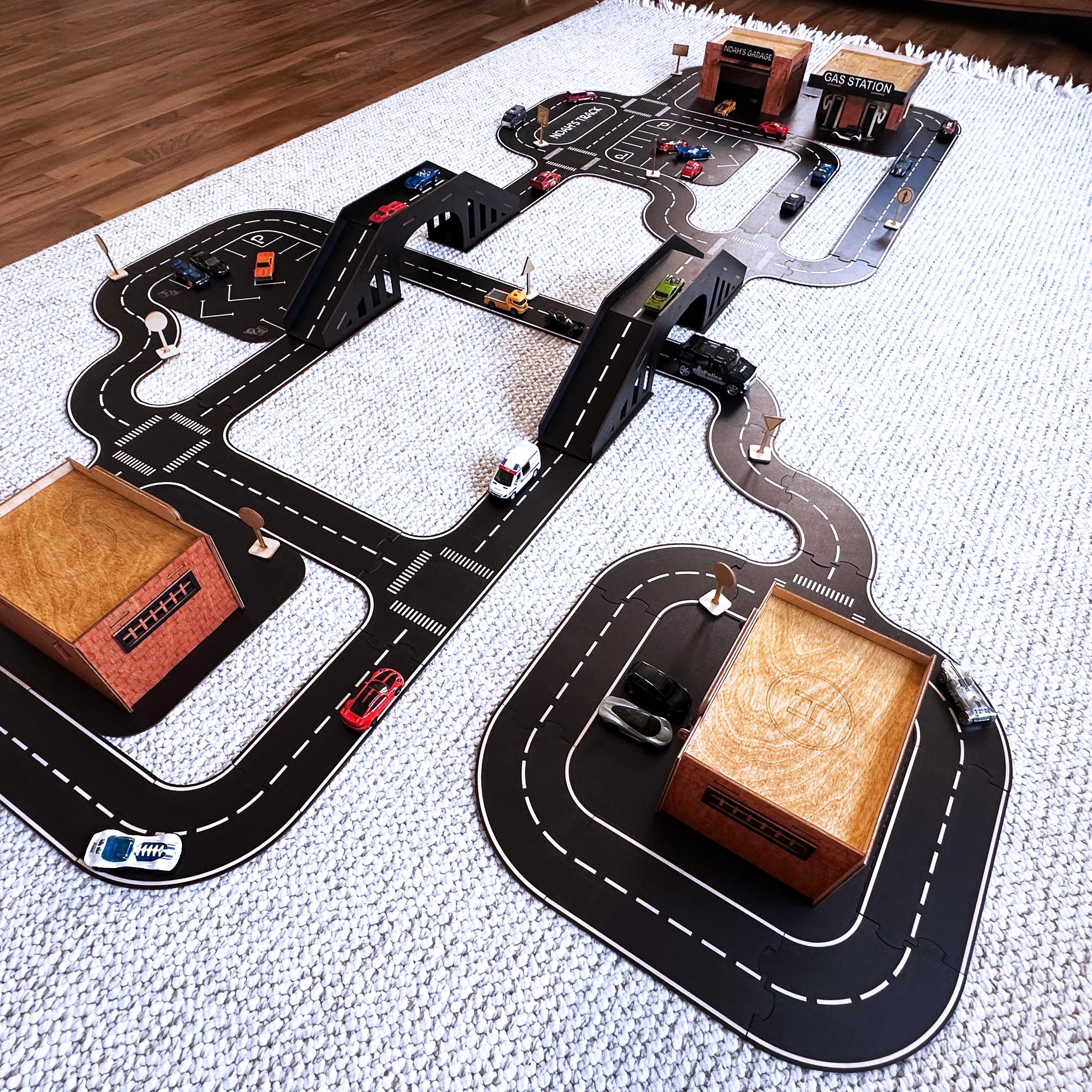 Wooden Bridge for 1/64 Scale Hot Wheels, Matchbox Tracks – Handcrafted ...