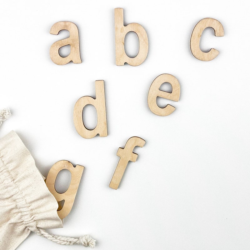 Wooden Alphabet Set - Etsy
