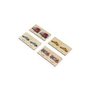 Montessori Wooden Transport Vehicles - 2 Memory Game | Vehicles ...