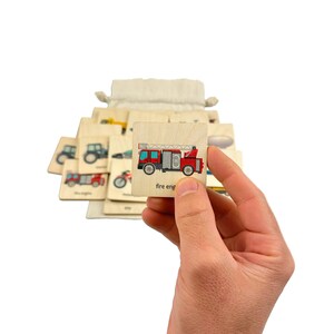 Montessori Wooden Transport Vehicles - 2 Memory Game | Vehicles ...