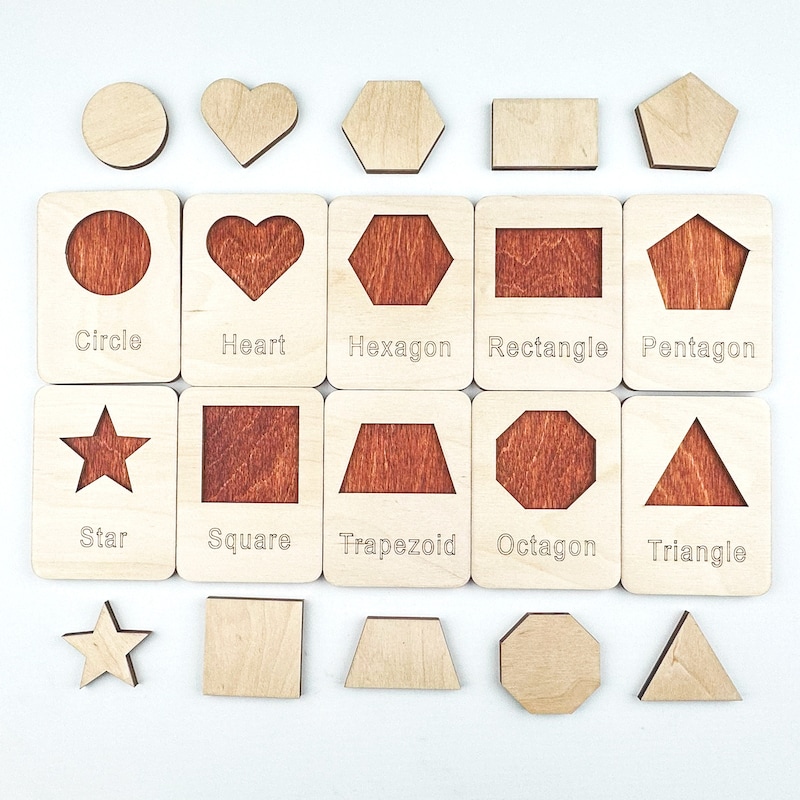 Wooden Shapes - Etsy