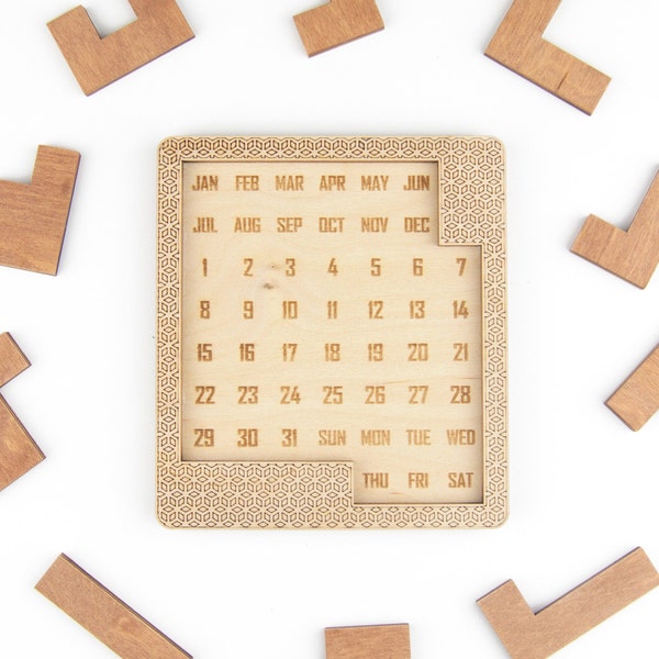 Puzzle a Day Wooden Calendar - Etsy