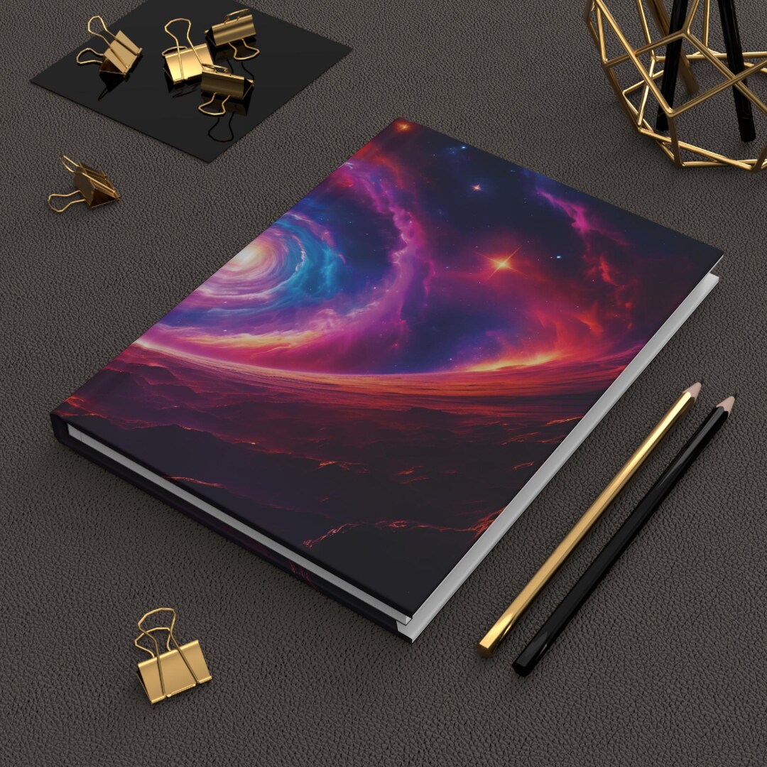 Galaxy Journal - Outer Space Lined Notebook, 150 Pages - Etsy