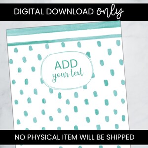 Binder Covers & Spines | Editable | Watercolor Dots 6 Colors - Etsy