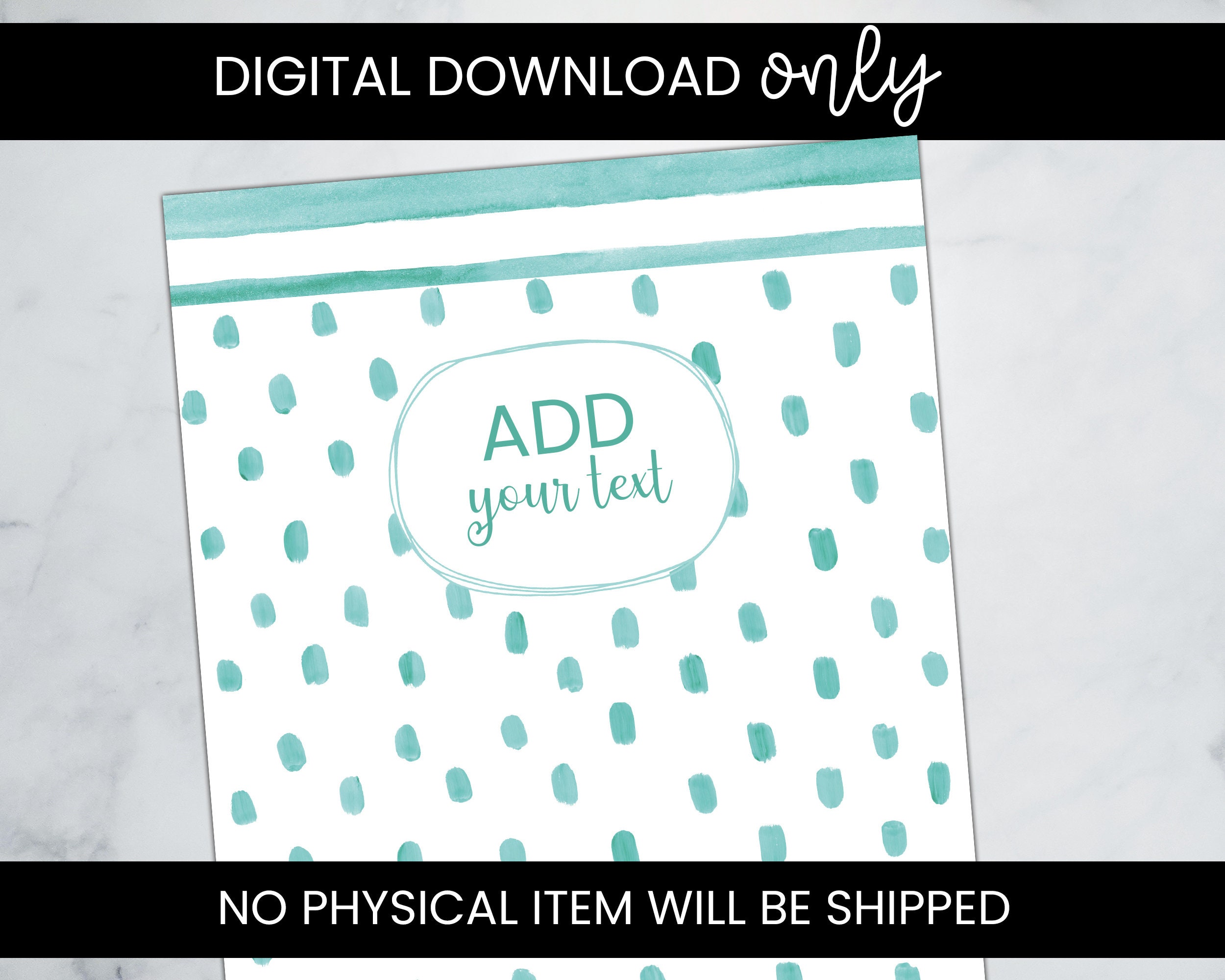 Binder Covers & Spines Editable Watercolor Dots 6 Colors - Etsy