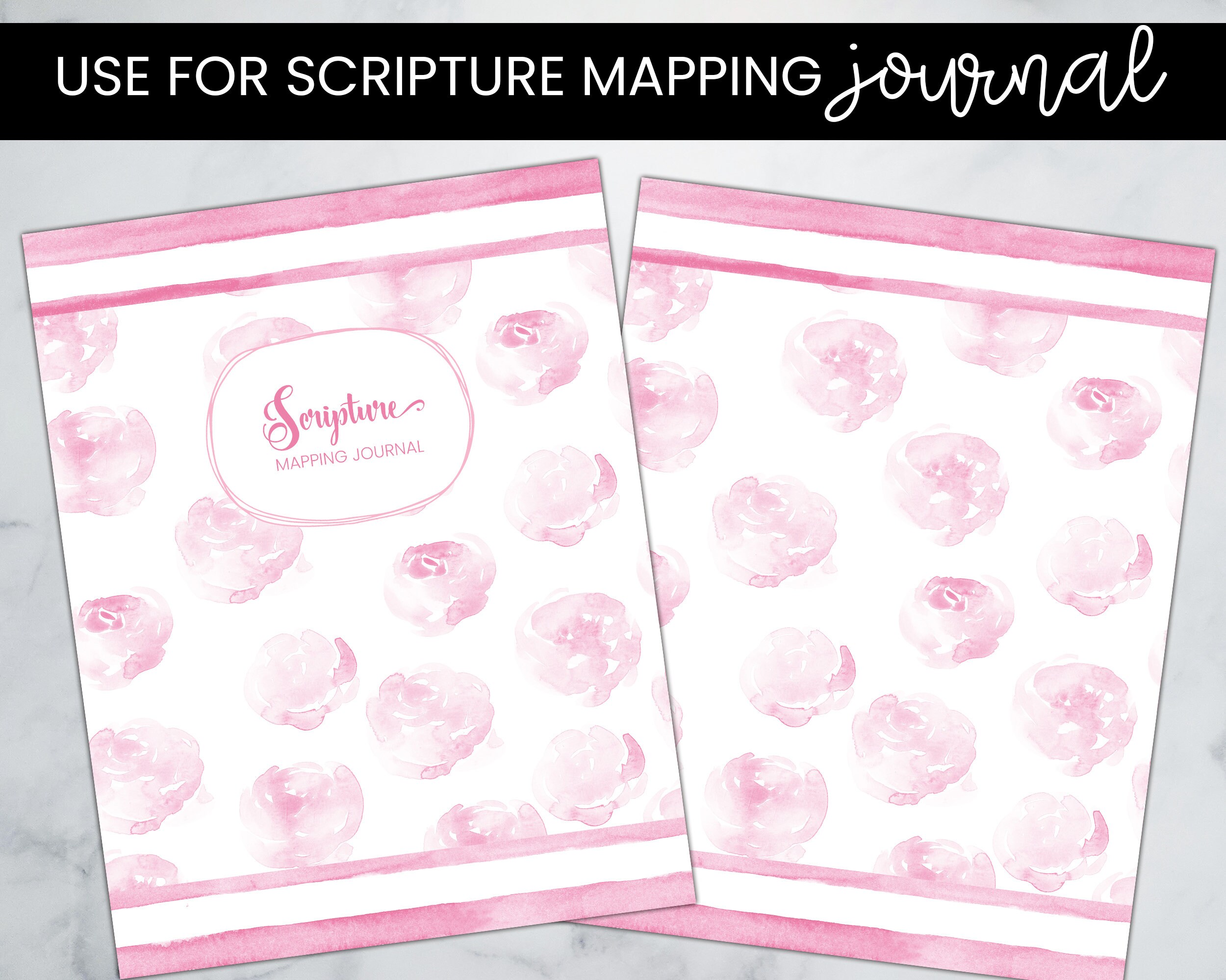 Binder Covers & Spines Editable Watercolor Roses 6 Colors - Etsy