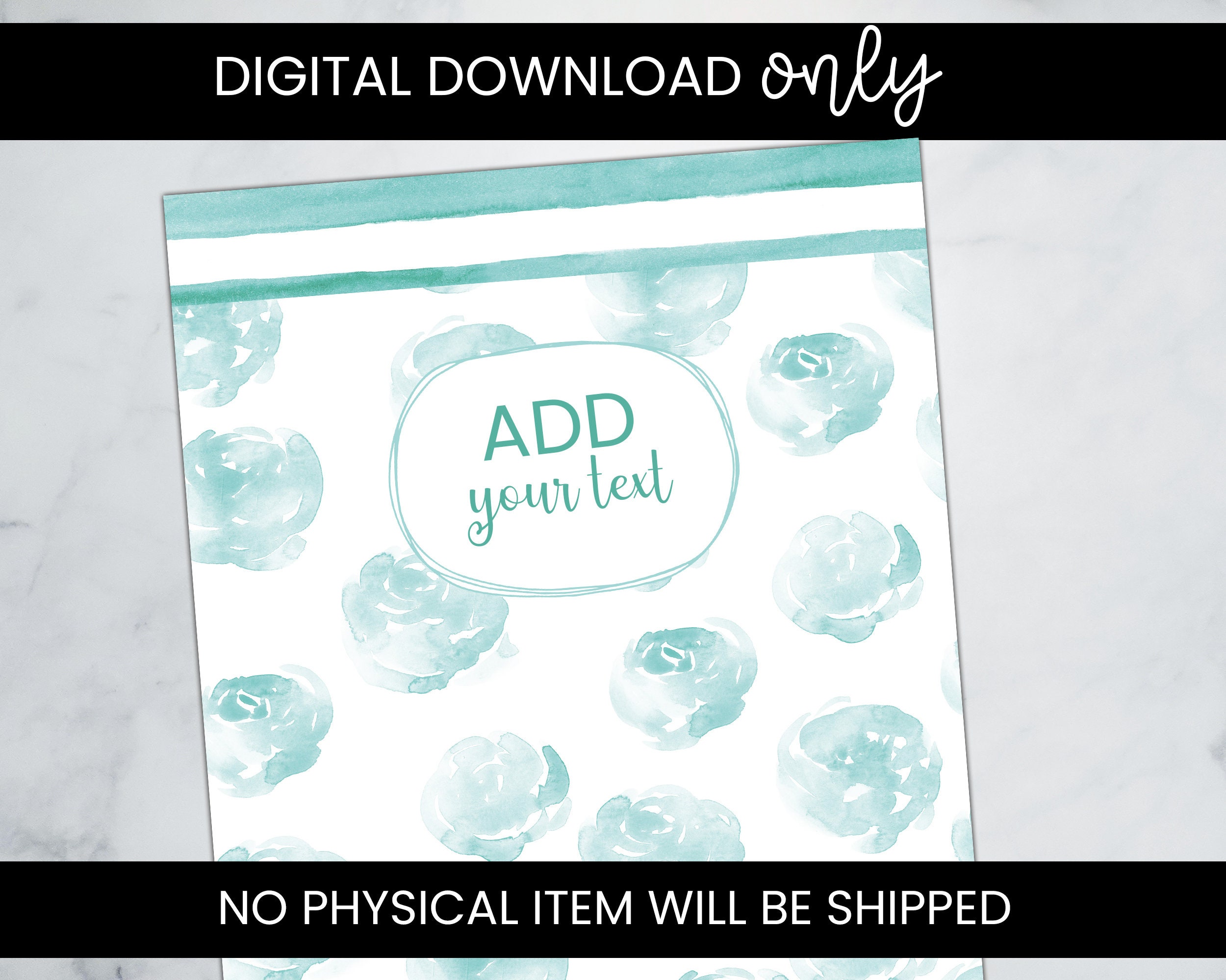 Binder Covers & Spines Editable Watercolor Roses 6 Colors - Etsy