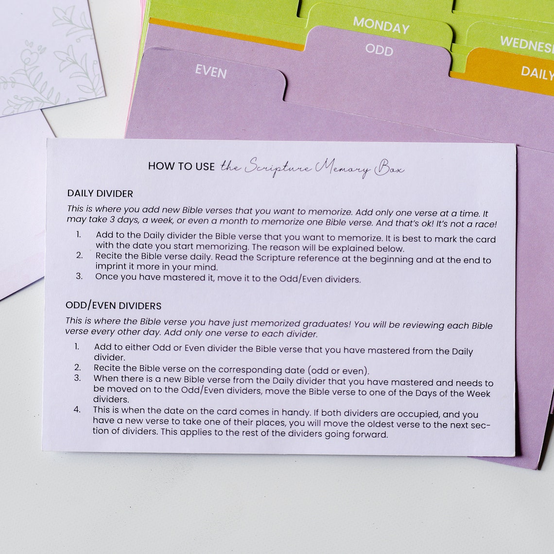 Bible Verse Memory Card Box | Scripture Memorization | Charlotte Mason ...