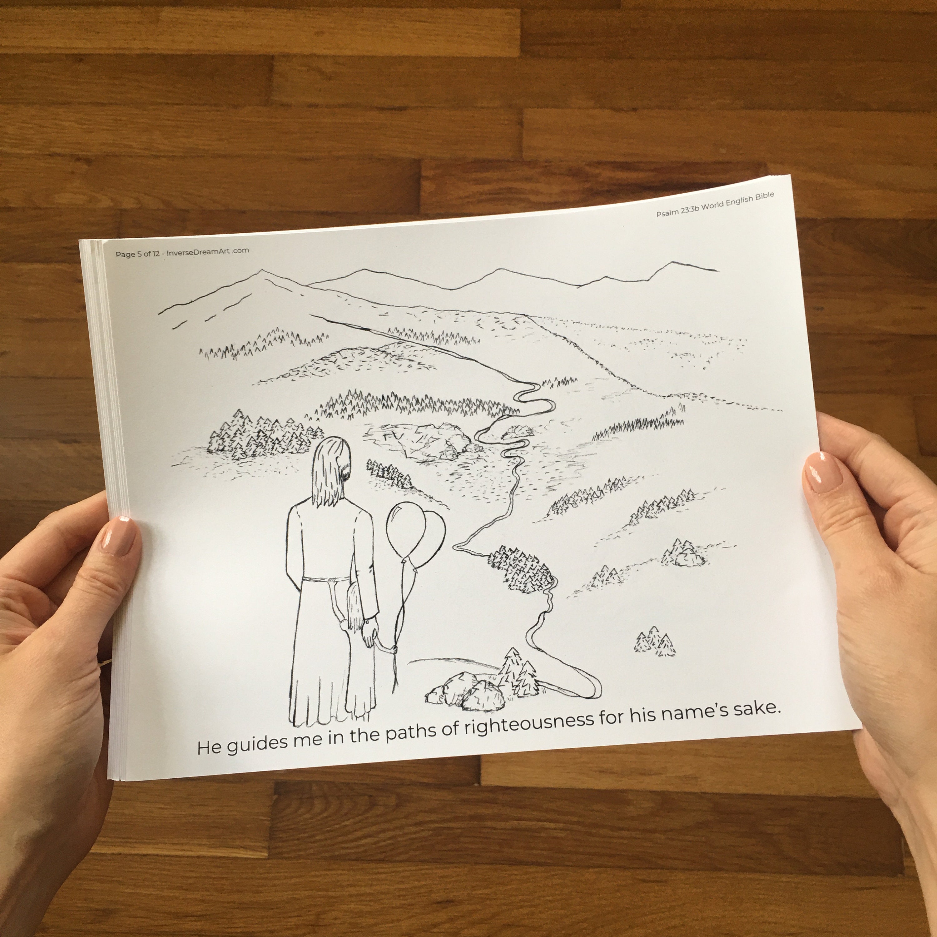 Psalm 23 Coloring Pages - 12 Pages - Printable Digital Download - Etsy