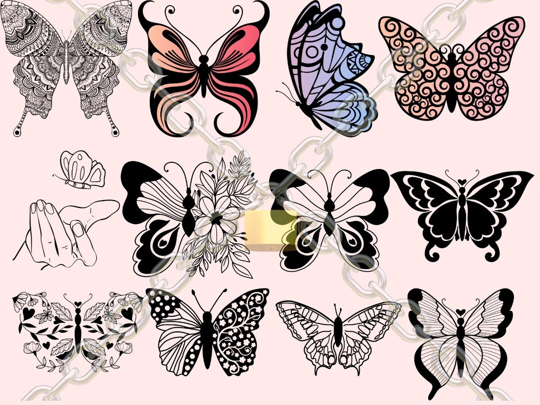 Butterflies Svg Bundle Butterfly Mega Svg Bundle multi - Etsy
