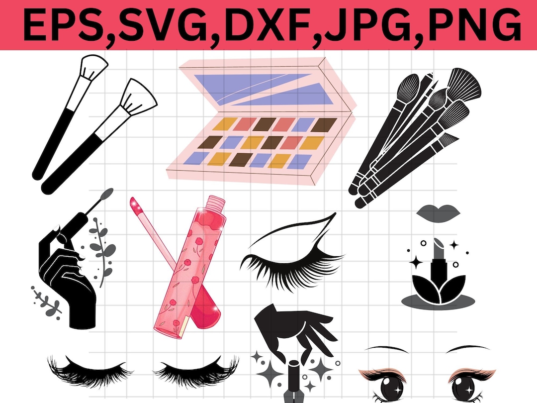 Make up SVG Bundle Make up Bag Svg Makeup SVG Beauty Svg Makeup Artist ...