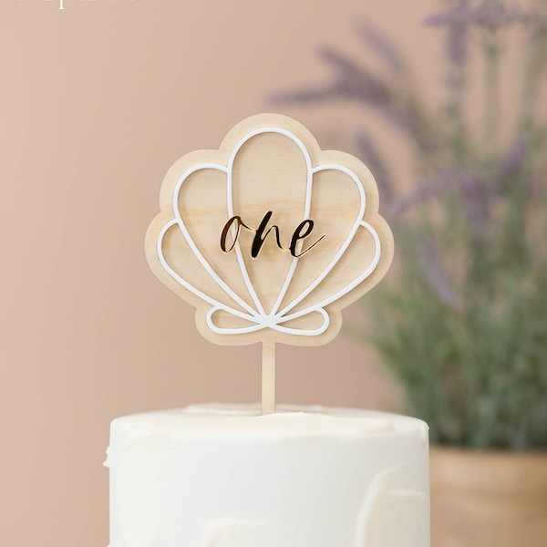 Seashell Cake Topper - Etsy
